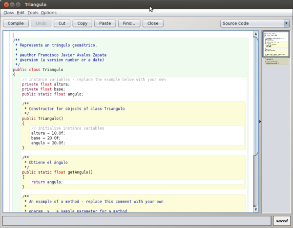 BlueJ, el editor para aprender el lenguaje java. – SCyASIG