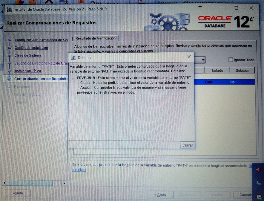 Fallo Con La Variable Path Al Comprobar Requisitos Al Instalar Oracle 12c Scyasig