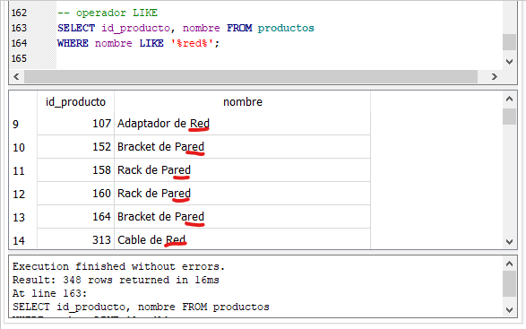 Sql Básico Operadores En La Cláusula Where Segunda Parte Scyasig