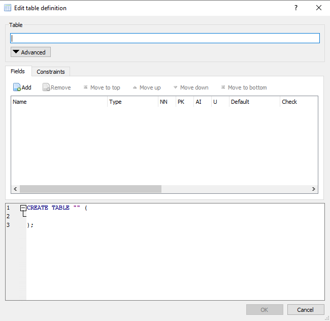 SQL básico. Crear una base de datos SQLite y agregar una tabla. – SCyASIG