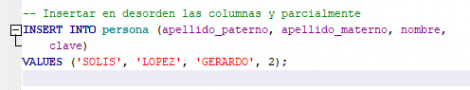 SQL básico. Agregar datos a una tabla con SQL. – SCyASIG