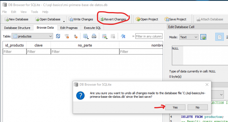 SQL básico. Borrar registros de una tabla. – SCyASIG