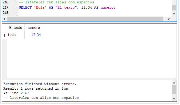 SQL básico. Funciones sobre cadenas de texto. – SCyASIG