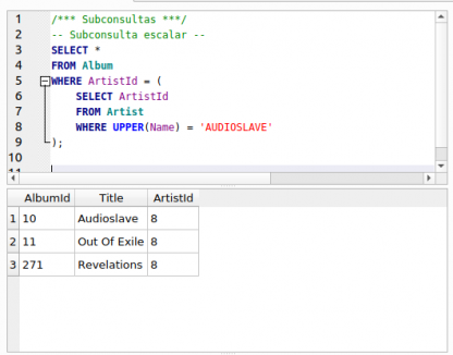SQL intermedio: subconsultas (subqueries). – SCyASIG