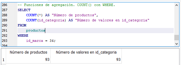 SQL básico. Funciones para resumir datos (summarize). – SCyASIG
