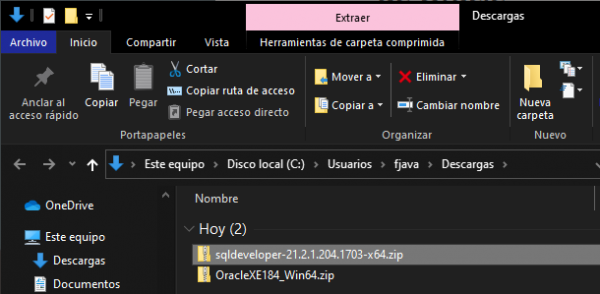 Oracle: Instalar Sql Developer en Windows. – SCyASIG