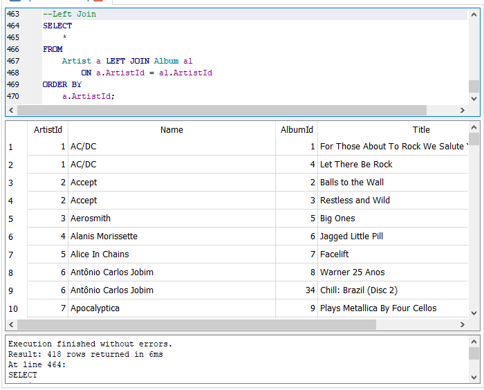 Sql Básico Consultando Varias Tablas Left Join Scyasig